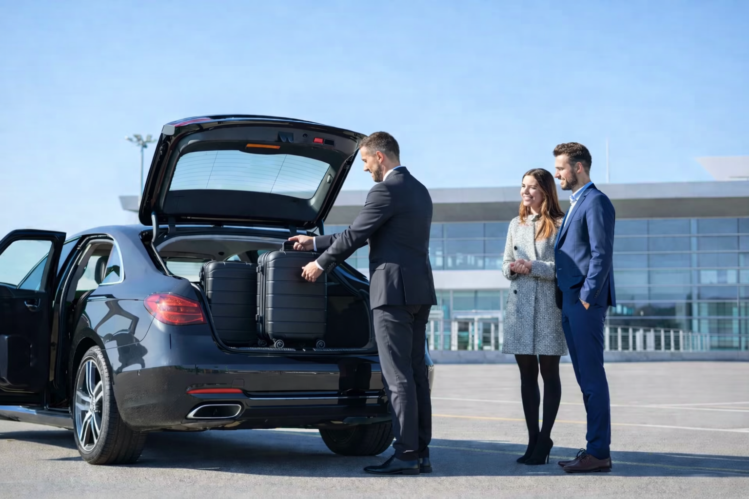 Airport/Train shuttle with a Private Driver in Burgundy